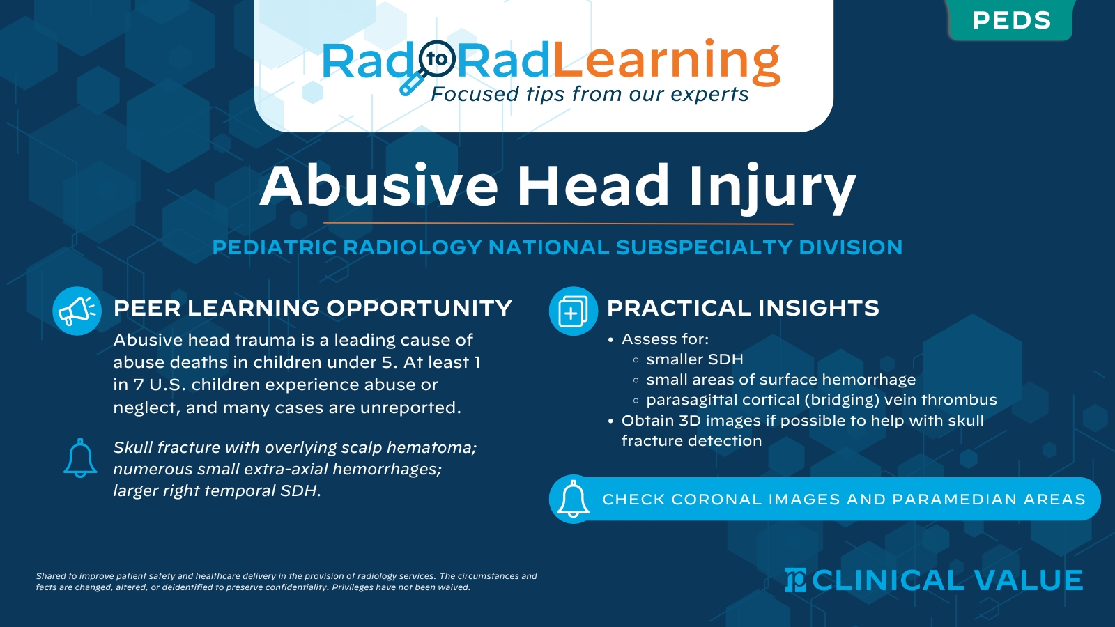 Rad to Rad Learning: Abusive Head Injury